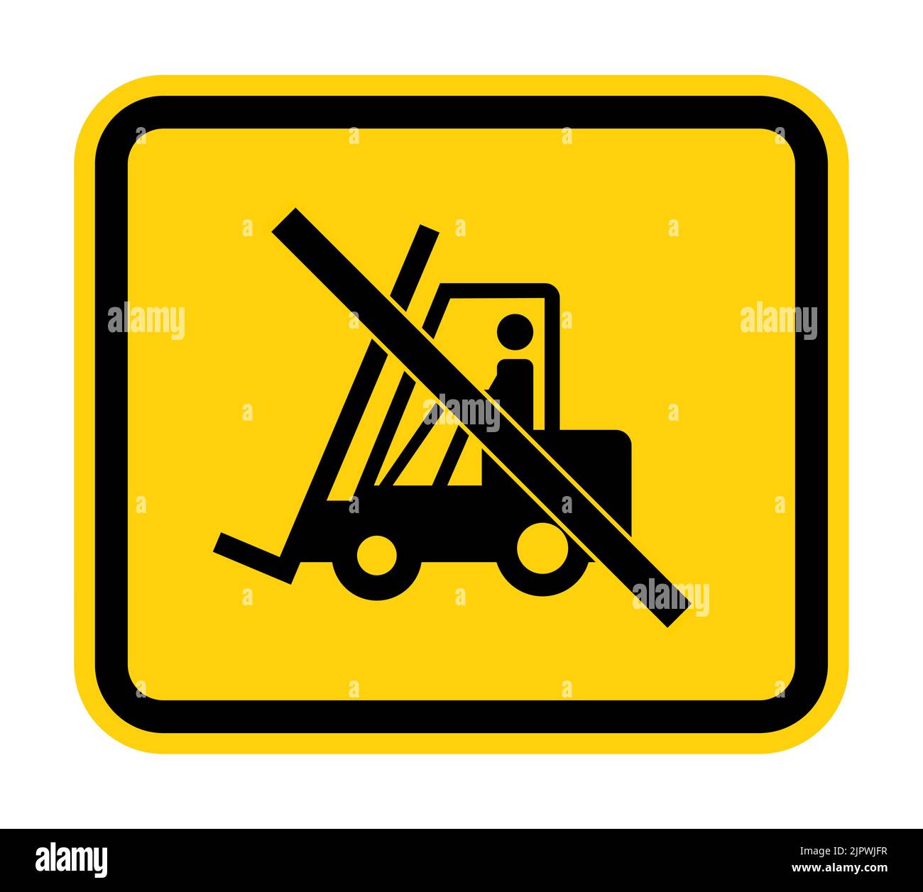 Warning Do not operate the forklift Stock Vector Image & Art - Alamy