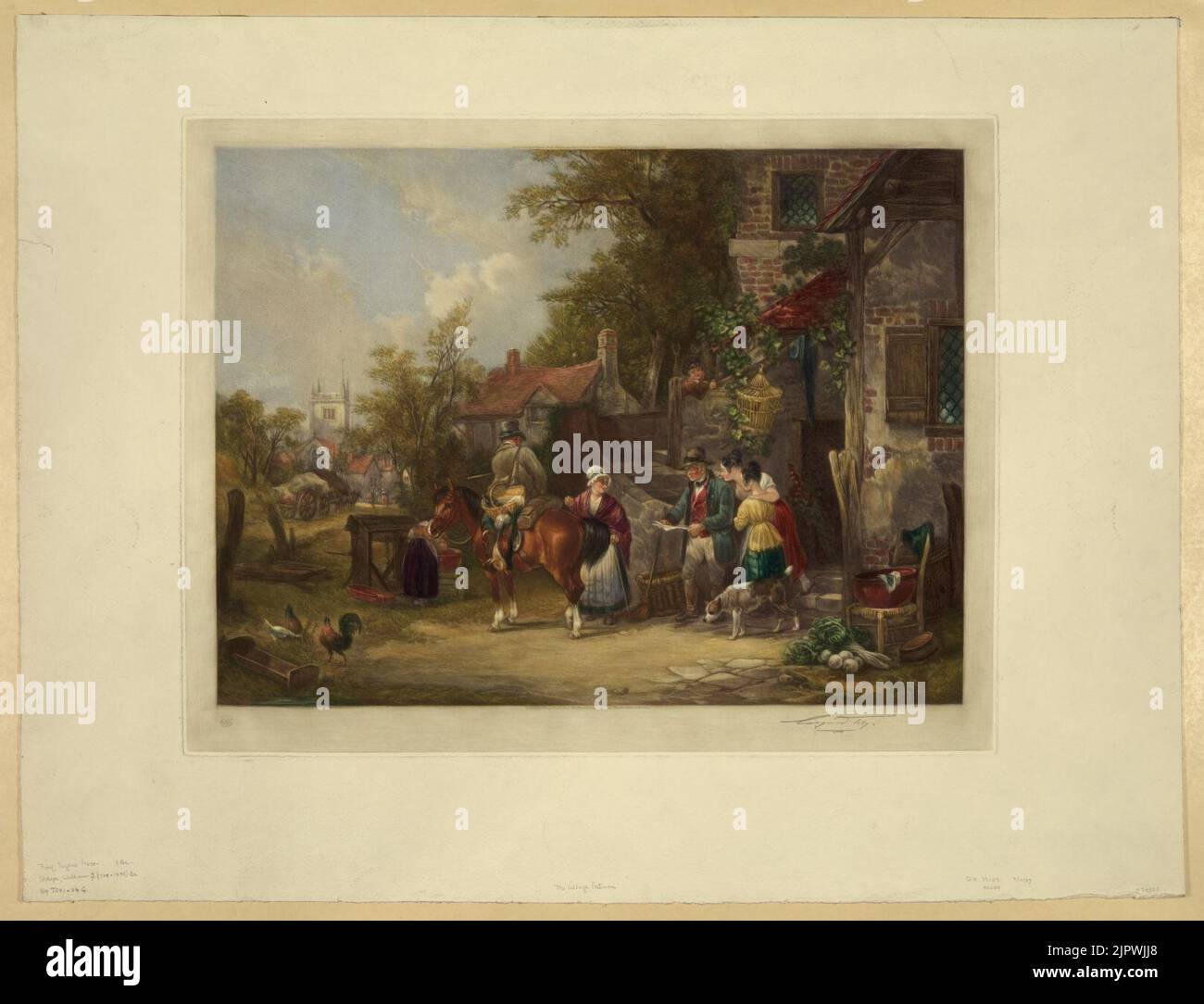 The village postman Stock Photo - Alamy