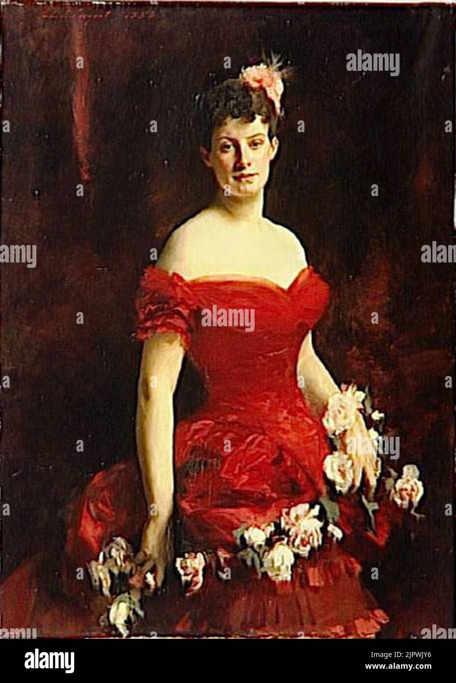 The Viscountess of Poilloue of Saint-Perier (1850-1897 Stock Photo - Alamy