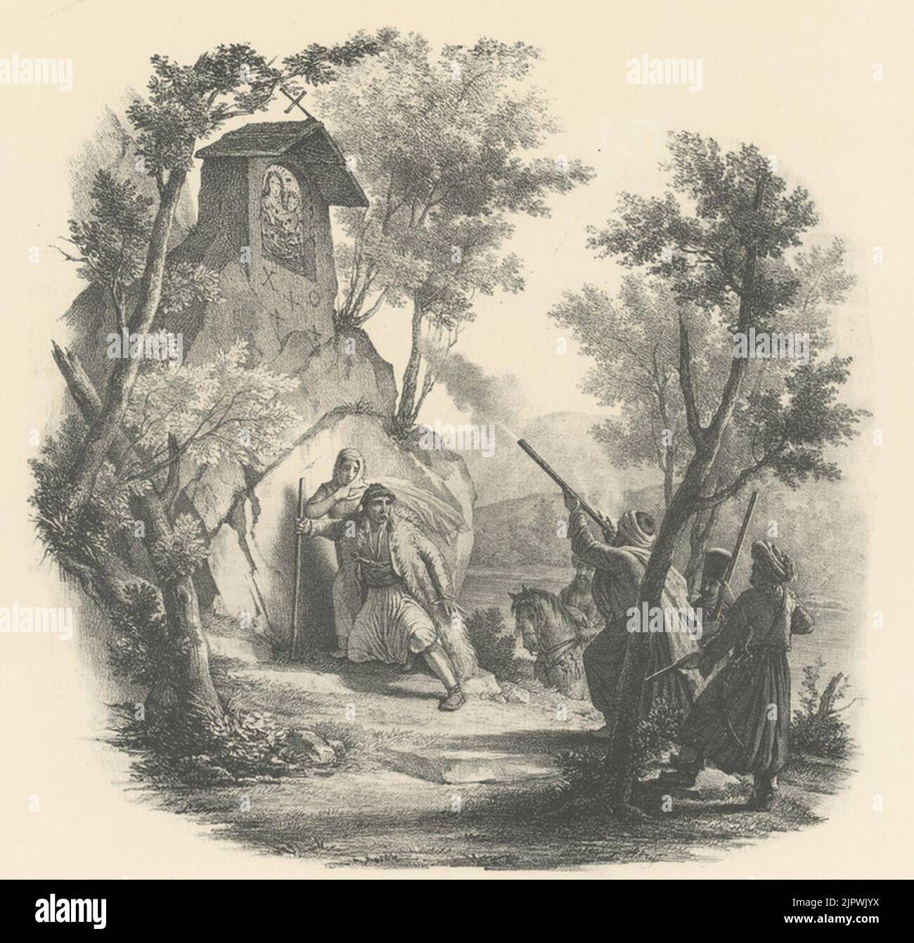 The Virgin of Thyamis, by Louis Dupré - 1827 Stock Photo - Alamy