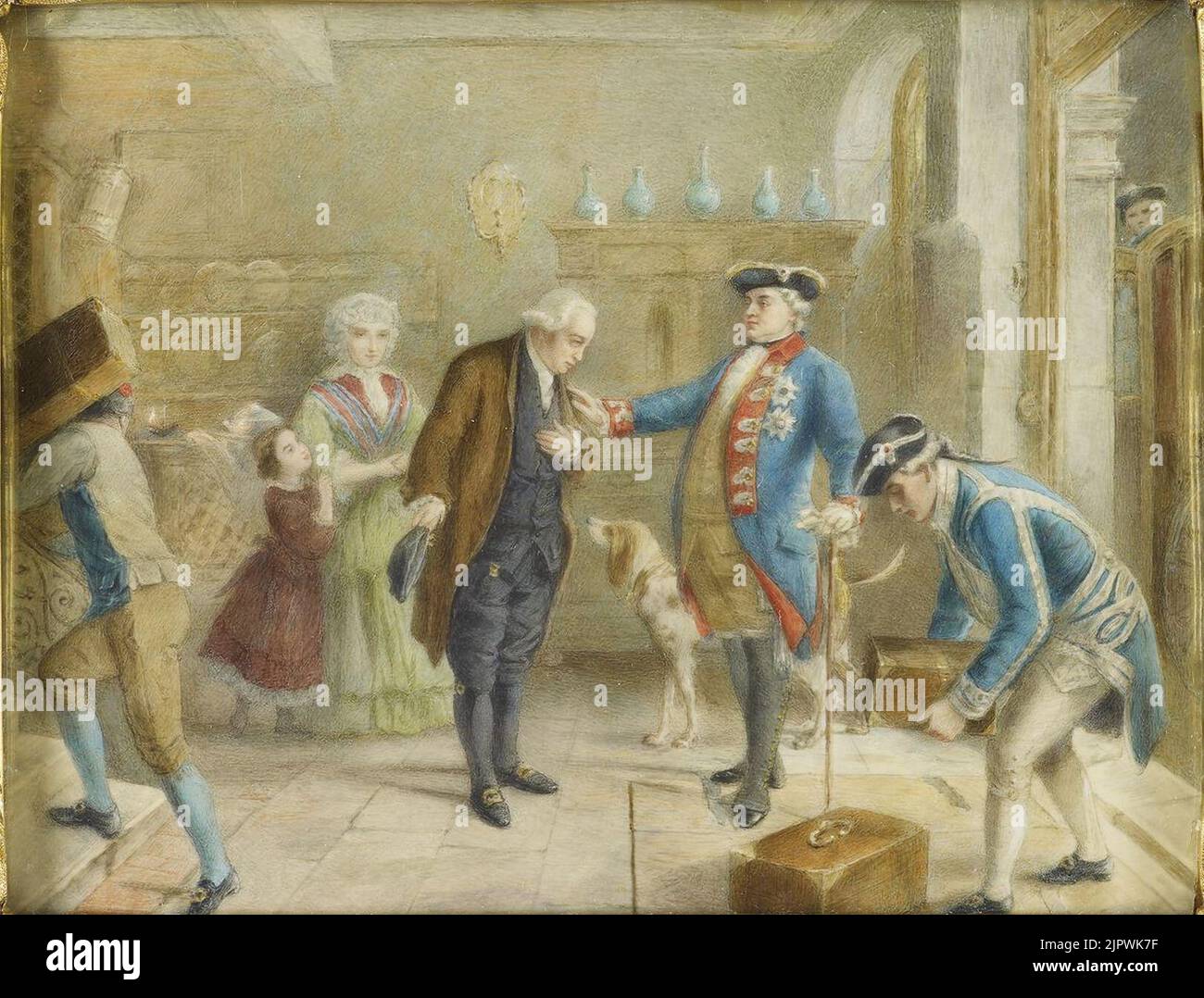 The visit of William I, Elector of Hesse to Amschel Mayer de Rothschild ...