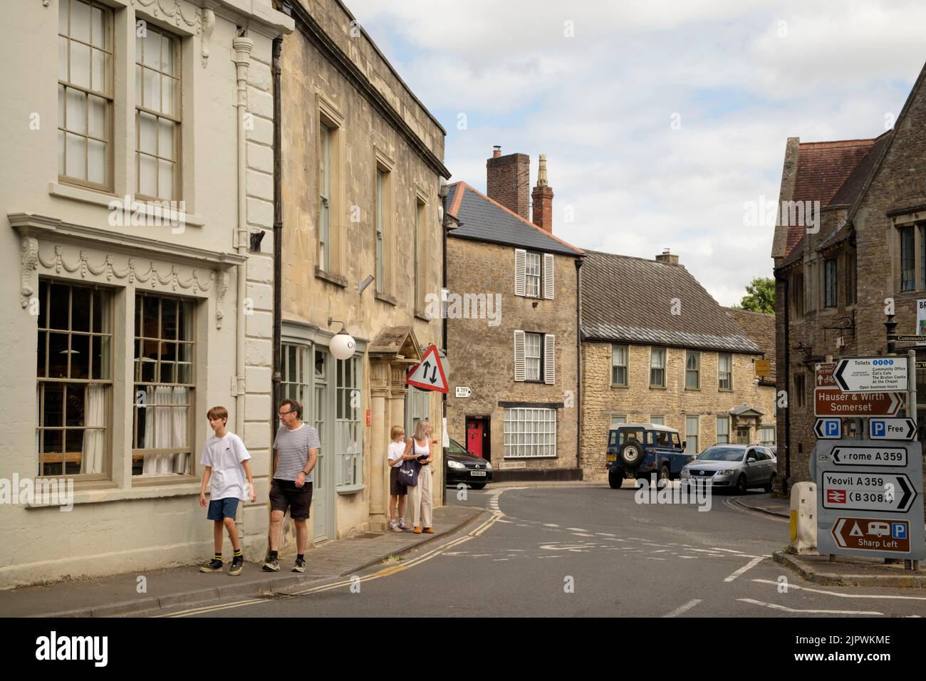 Around Bruton, a popular small town in Somerset, UK Stock Photo - Alamy