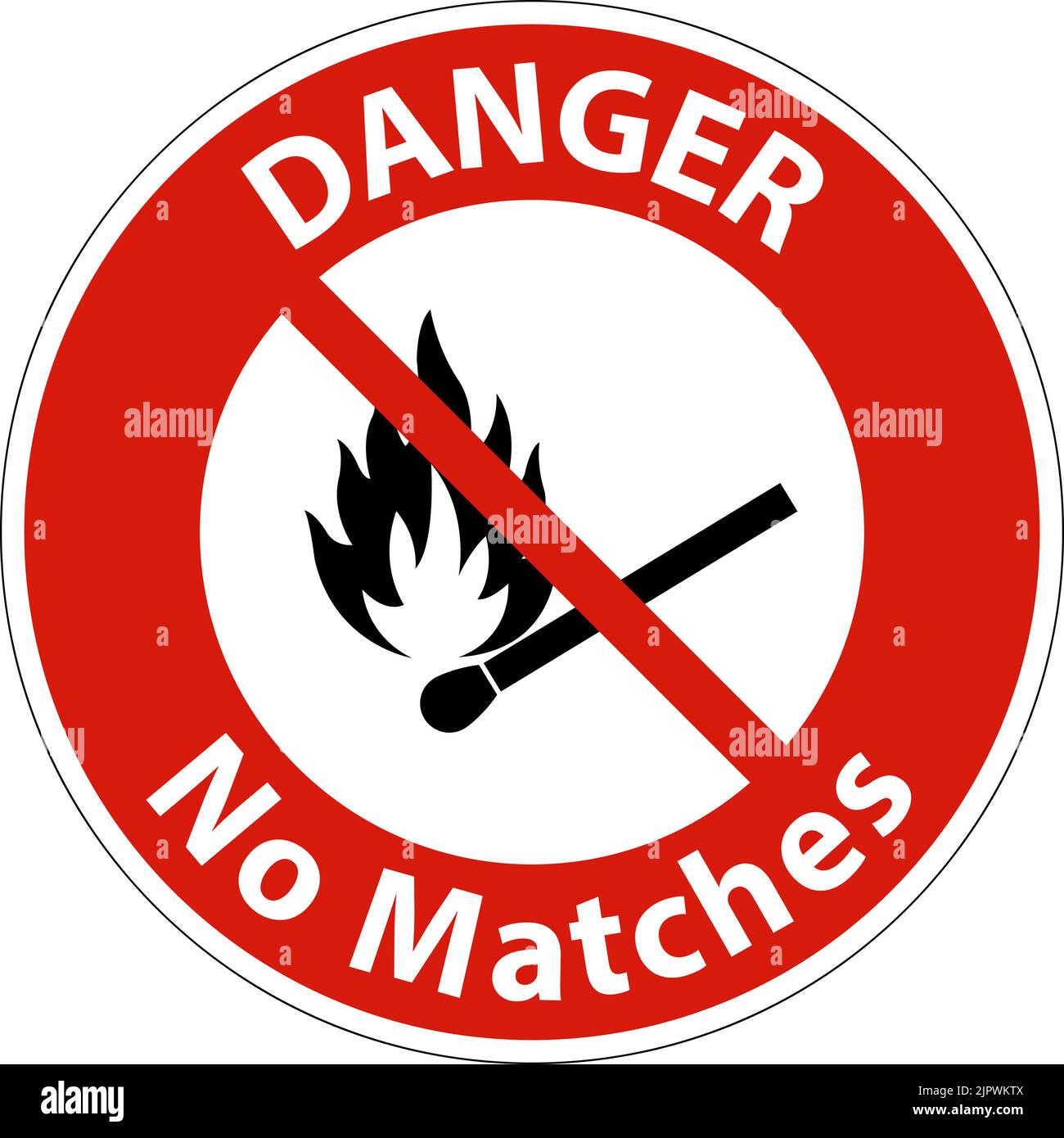 Danger No Fire, No Matches or Open Flame Sign Stock Vector Image & Art ...