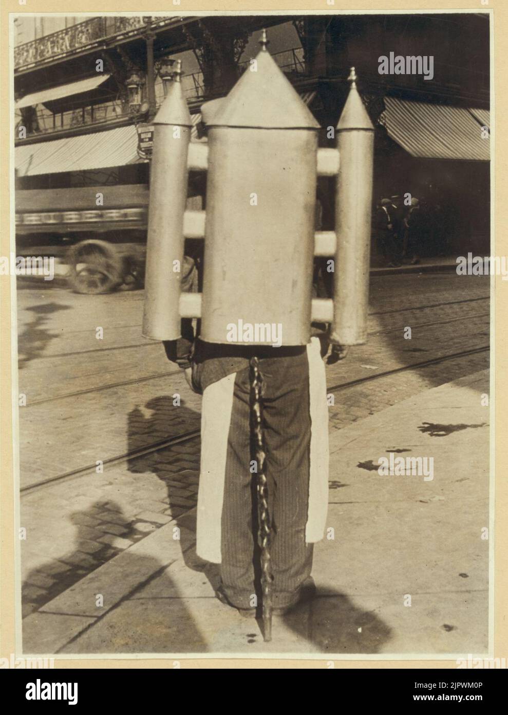 The walking chocolate man Stock Photo - Alamy