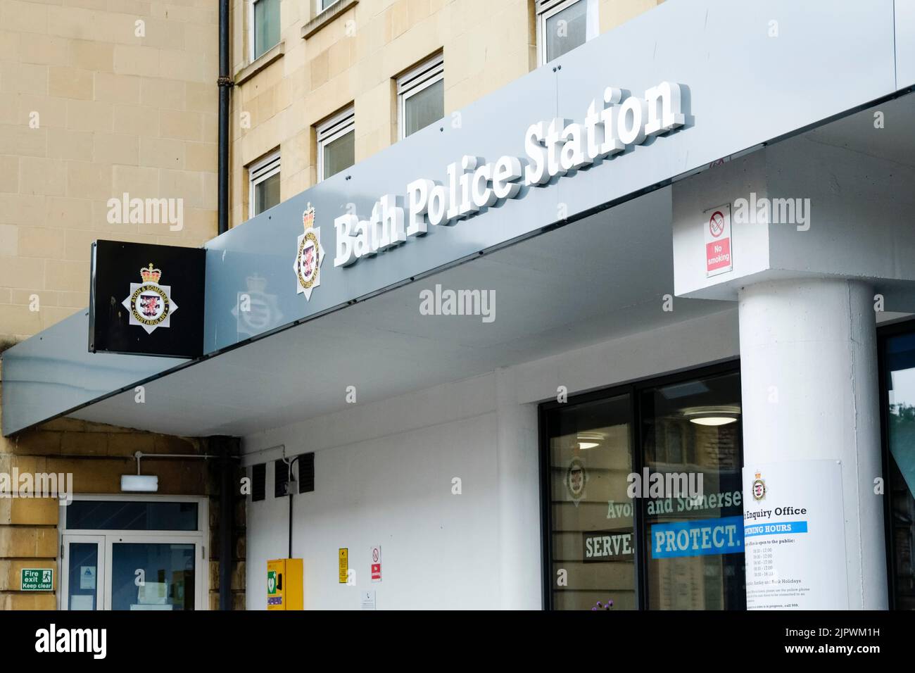 Around Bath, a famous city in Somerset UK. Bath Police station Stock ...