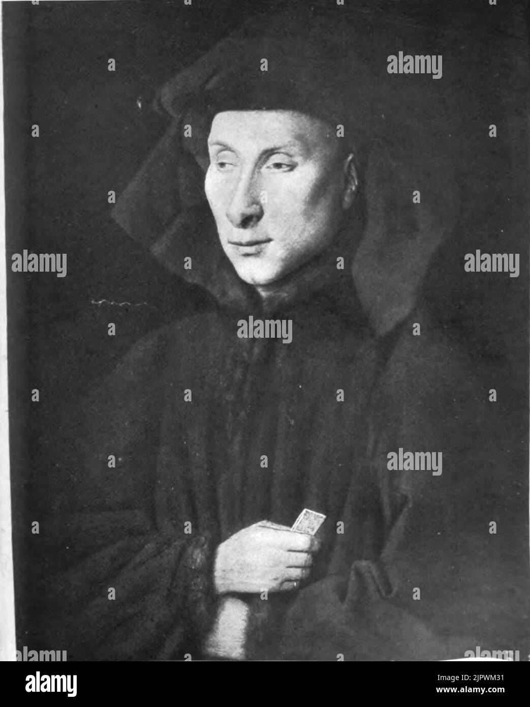 The Waning of the Middle Ages plate 7 - Portrait of Giovanni Arnolfini ...