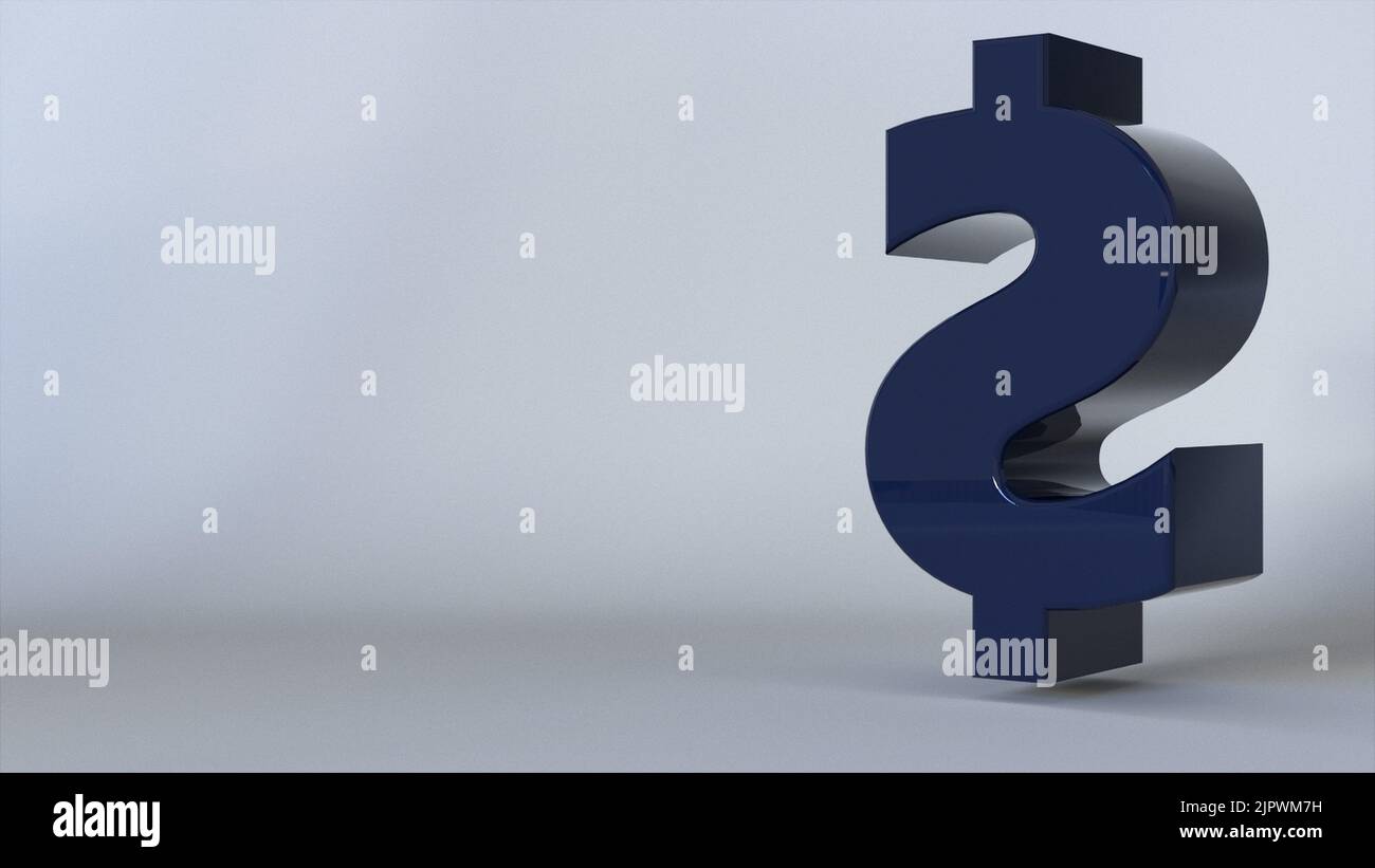 3D USD Dollar Sign. Computer generated 3d render Stock Photo - Alamy