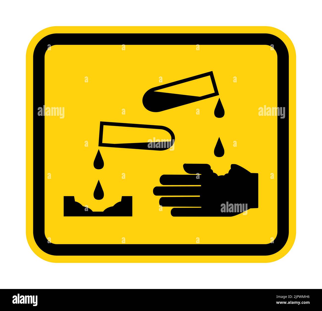 Hazardous substances signs icon flammable skull radioactive hazard ...