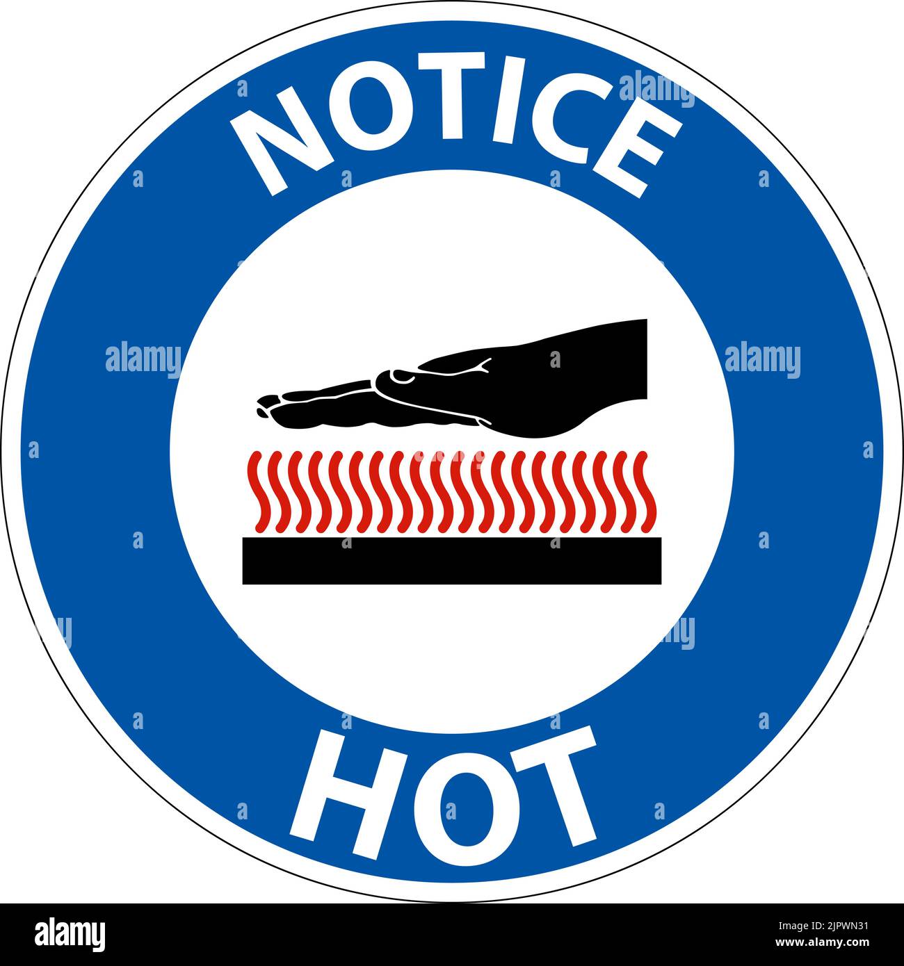 Notice Hot Symbol On White Background Stock Vector Image & Art - Alamy