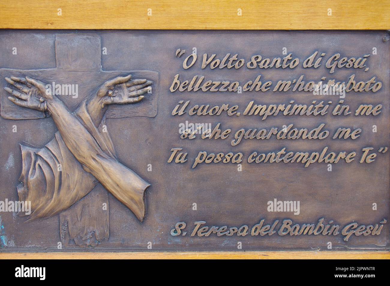 Sanctuary of the Holy Face of Manoppello - Abruzzo - Bronze epigraph ...