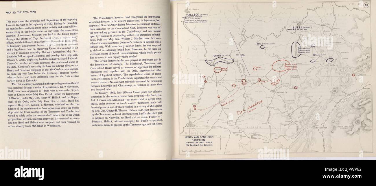 The West Point atlas of American wars Stock Photo - Alamy