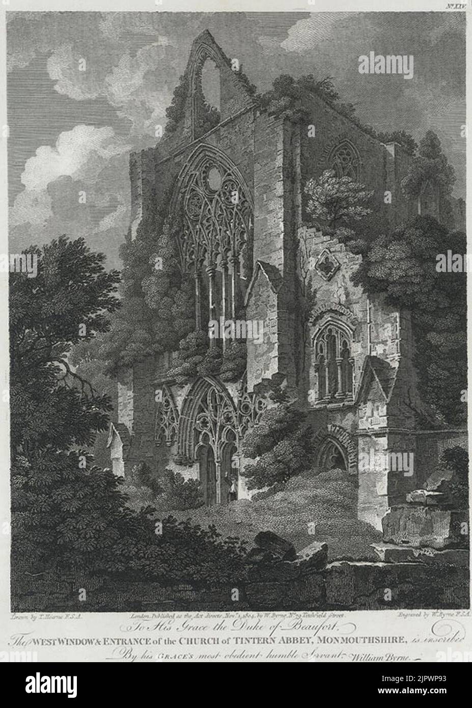 The west window of Tintern Abbey, Monmouthshire, is inscribed by his ...