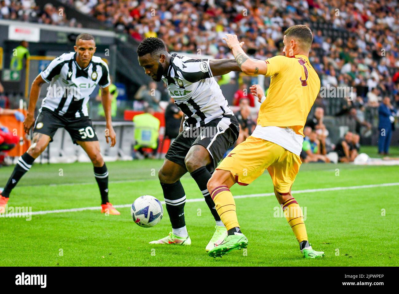 August 20, 2022, Udine, Italy: Udinese's Isaac Success (L) in action ...