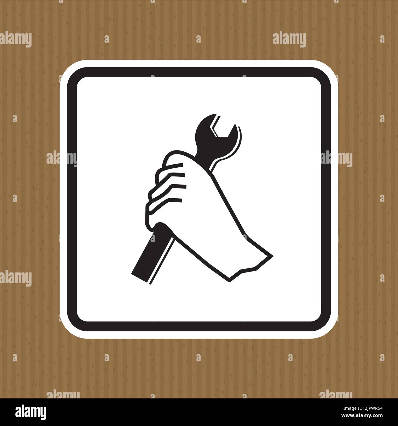 Do Not Carry Out Maintenance Work On Running Machinery Stock Vector ...