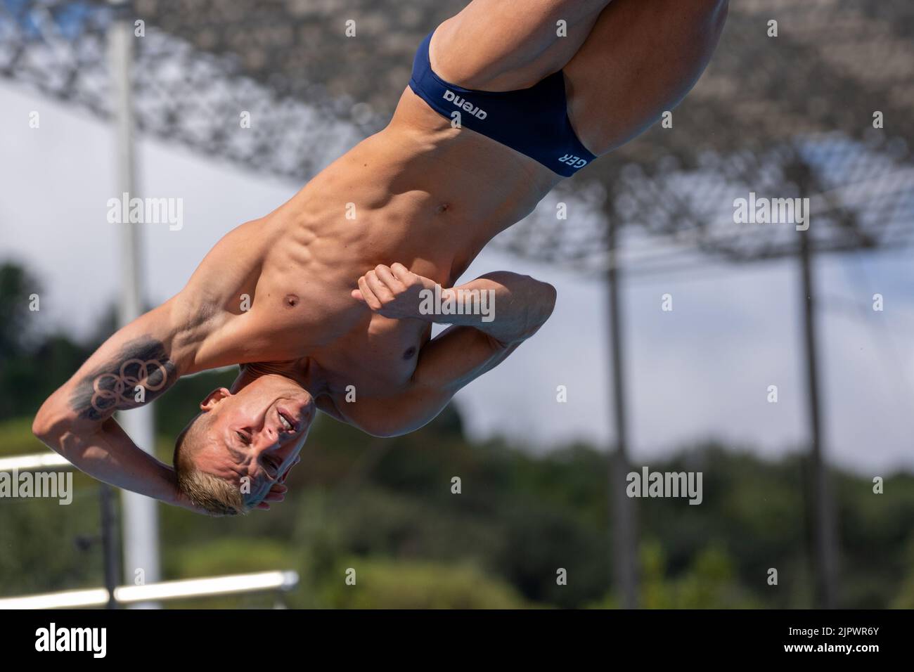 Rome, Italy. 20th August, 2022. BARTHEL Timo GER GermanySpringboard Men 3m Preliminary Diving ...