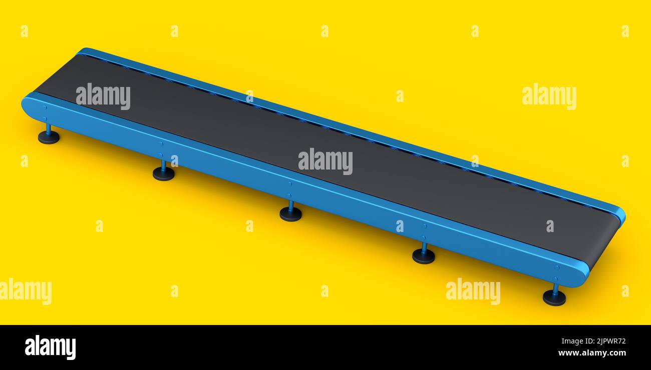 Airport luggage conveyor belt, manufacture line or baggage claim area ...