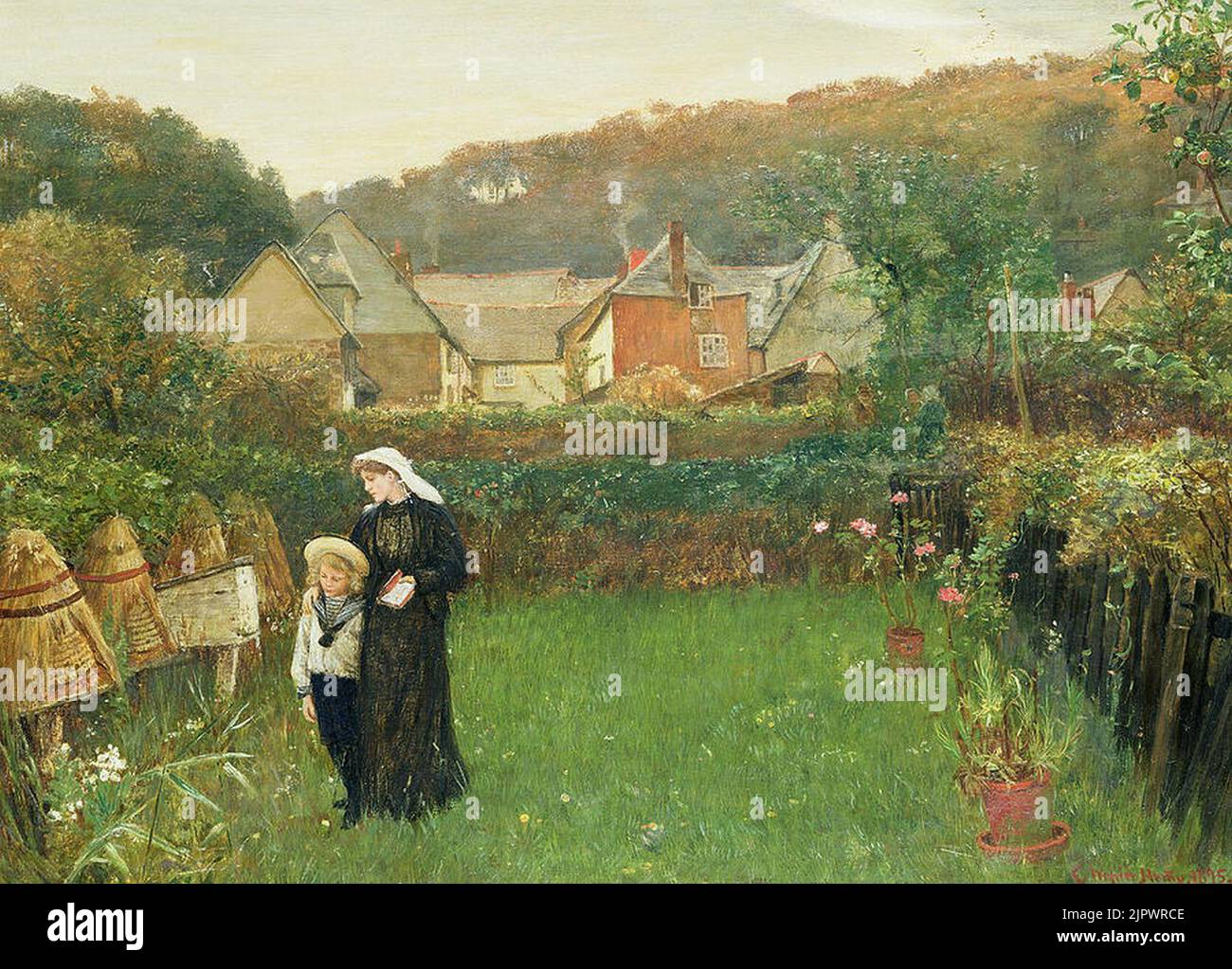 The Widow by Charles Napier Hemy Stock Photo - Alamy