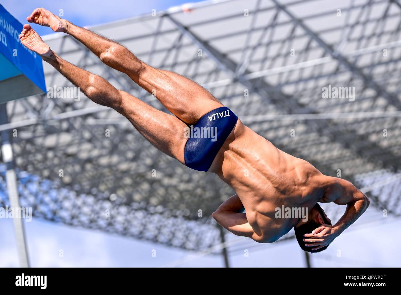 Rome, Italy. 20th August, 2022. TOCCI Giovanni ITA ITALY3m Springboard ...