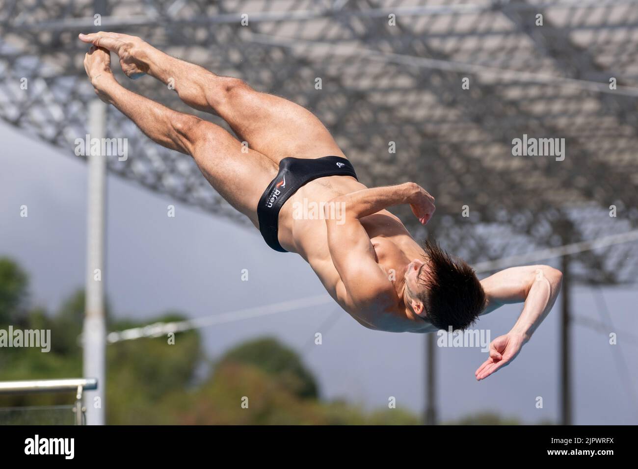 Rome, Italy. 20th August, 2022. AREVALO ALCON Alberto ESP SpainSpringboard Men 3m Preliminary ...