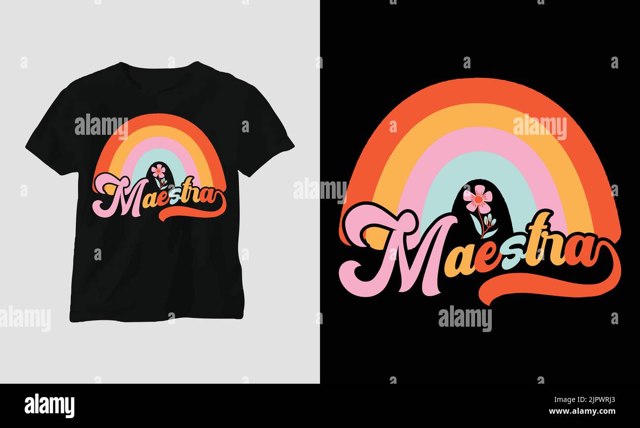 Wavy Retro Groovy T-shirt Design. Quotes with “Groovy” Design vector ...