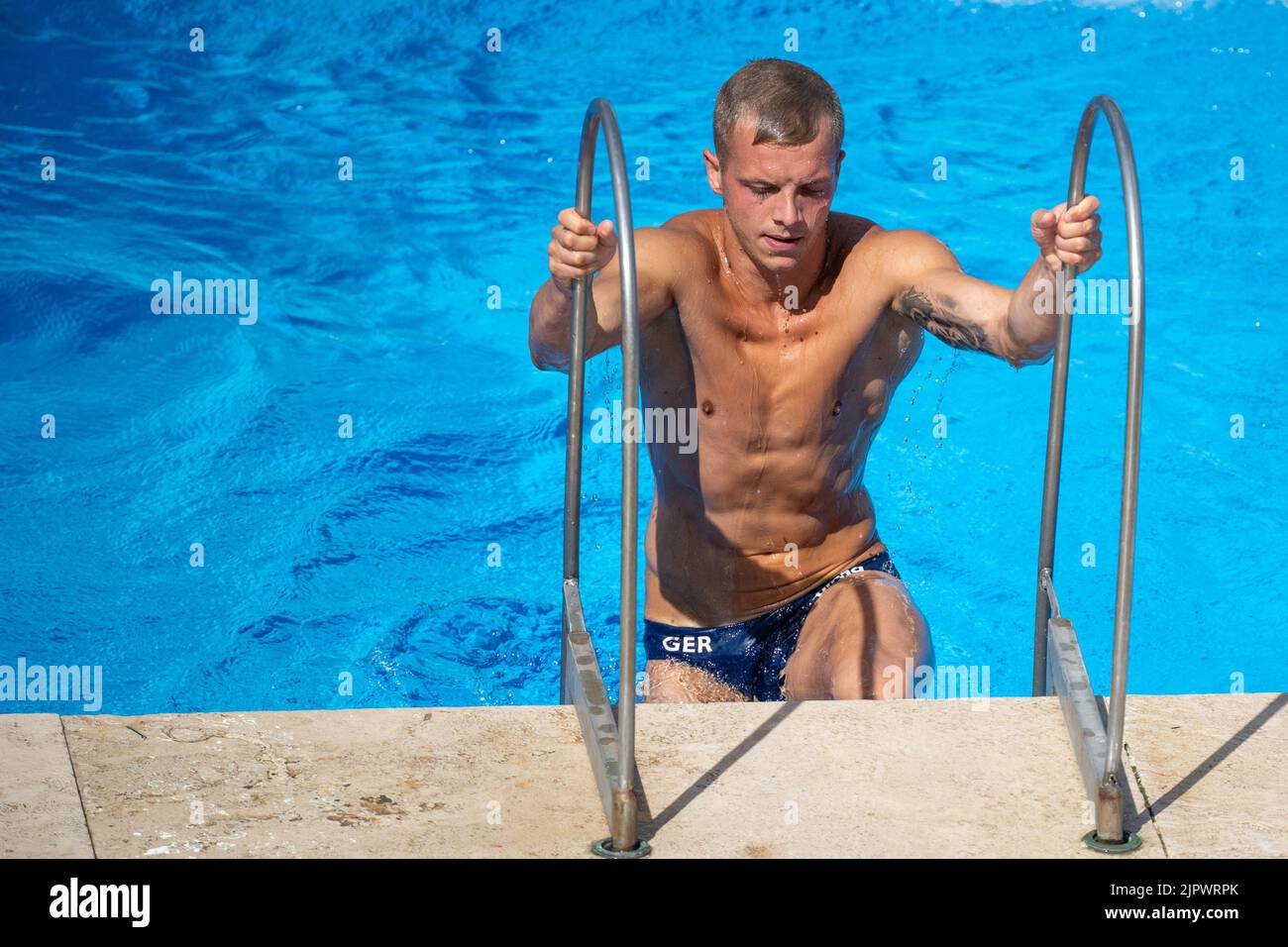 Rome, Italy. 20th August, 2022. BARTHEL Timo GER GermanySpringboard Men 3m Preliminary Diving ...