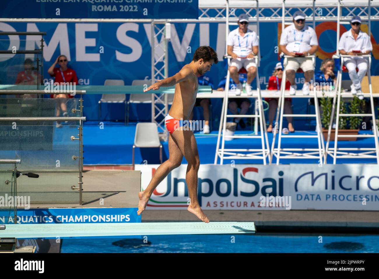 Rome, Italy. 20th August, 2022. BOUYER Jules FRA FRANCESpringboard Men ...