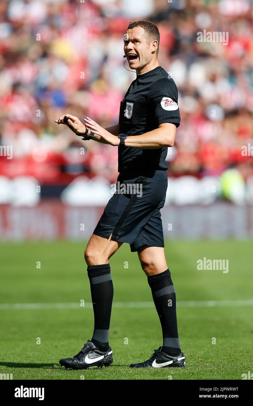 Referee Leigh Doughty Stock Photo - Alamy