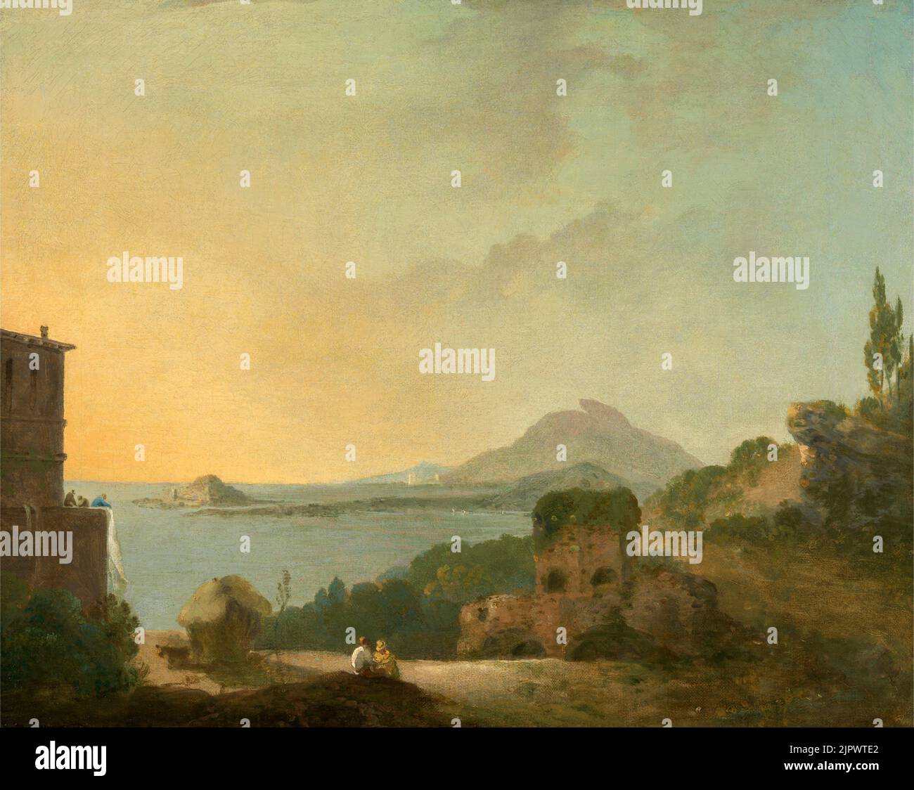 Cicero's Villa and the Gulf of Pozzuoli. Richard Wilson RA. 1773 to ...