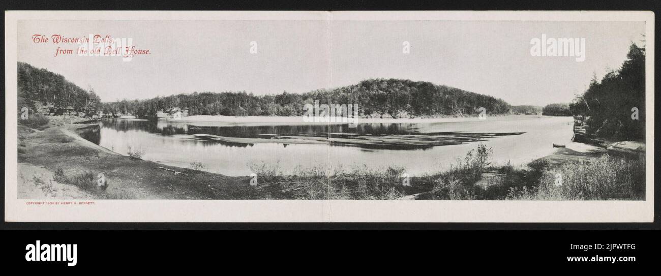 The Wisconsin Dells, from the old Dell House Stock Photo - Alamy