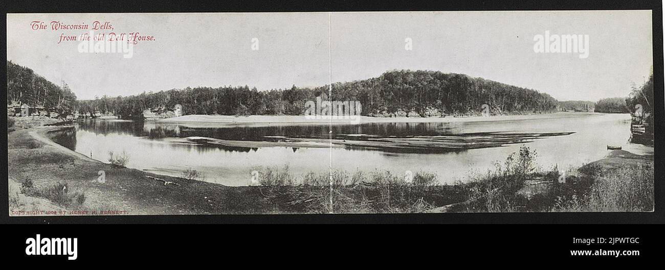 The Wisconsin Dells, from the old Dell House Stock Photo - Alamy