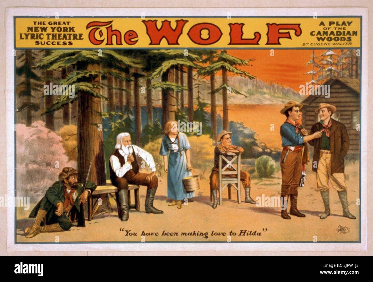The wolf a play of the Canadian woods by Eugene Walter Stock Photo - Alamy