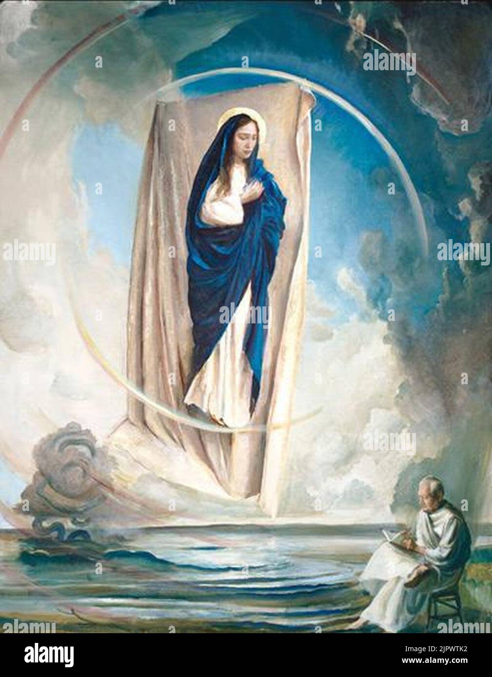 The Woman Clothed with the Sun by John Collier Stock Photo - Alamy