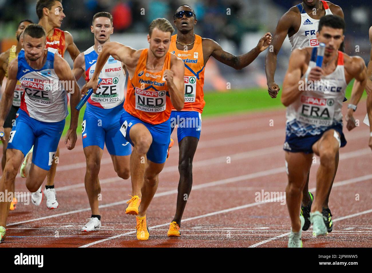 MUNCHEN, GERMANY - AUGUST 20: Jochem Dobber of the Netherlands and ...