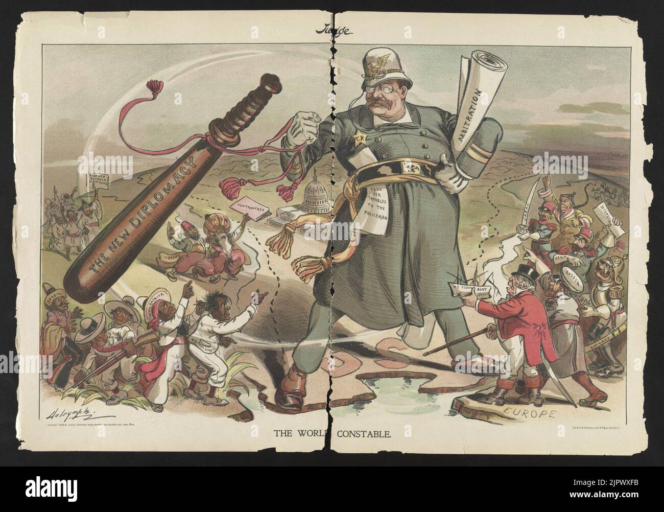 The world's constable - Dalrymple ; Sackett & Wilhelms Litho. & Ptg. Co ...