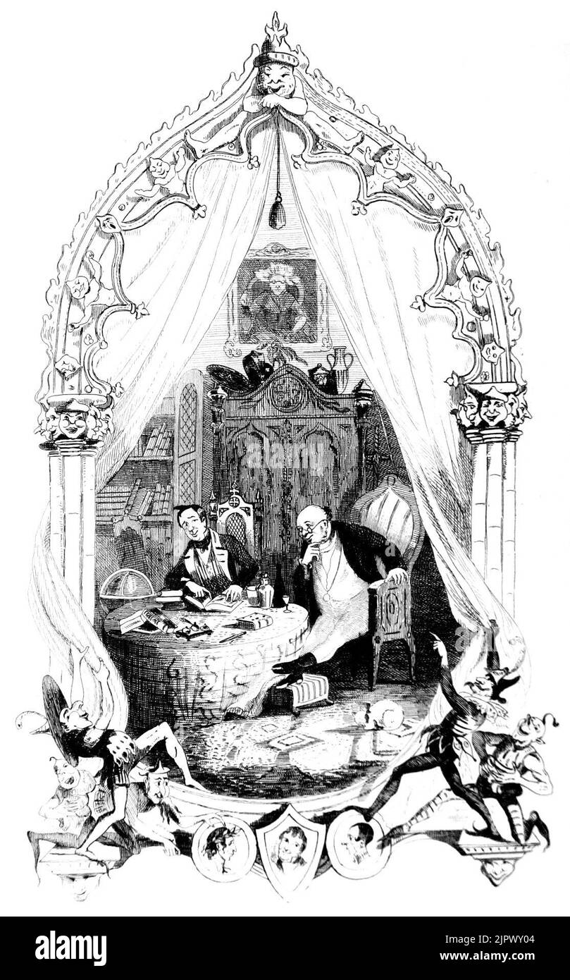 The Writings of Charles Dickens v1 p370 (engraving, cleaned Stock Photo ...