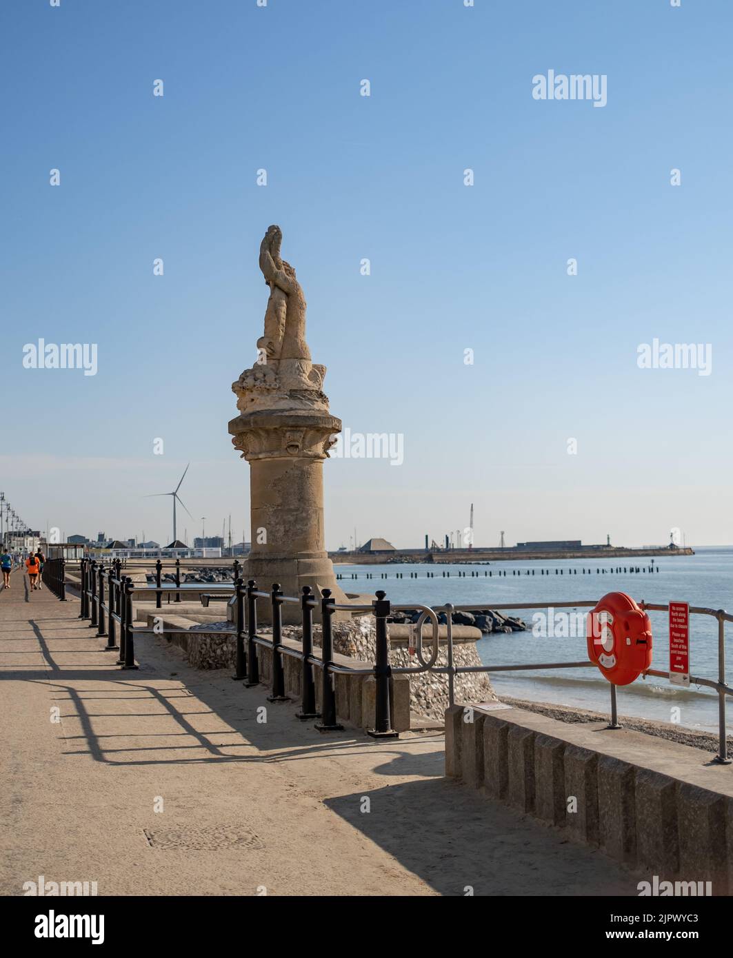 Triton statue on the beach hi-res stock photography and images - Alamy