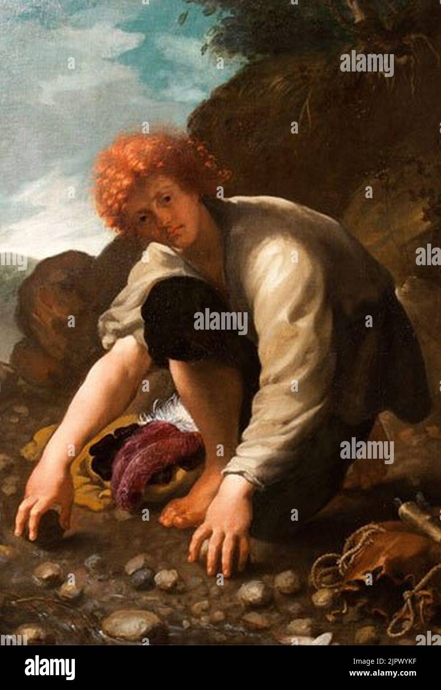 The Young David Gathering Stones for his Slingshot is the only work by ...