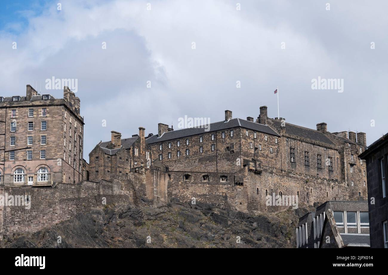 View of the magnificent Edinburgh castle,Scotland Stock Photo - Alamy