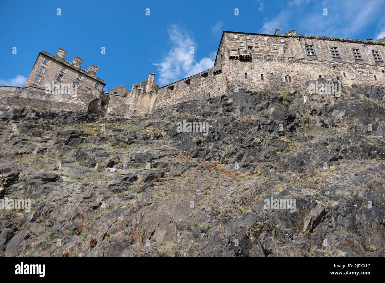View of the magnificent Edinburgh castle,Scotland Stock Photo - Alamy