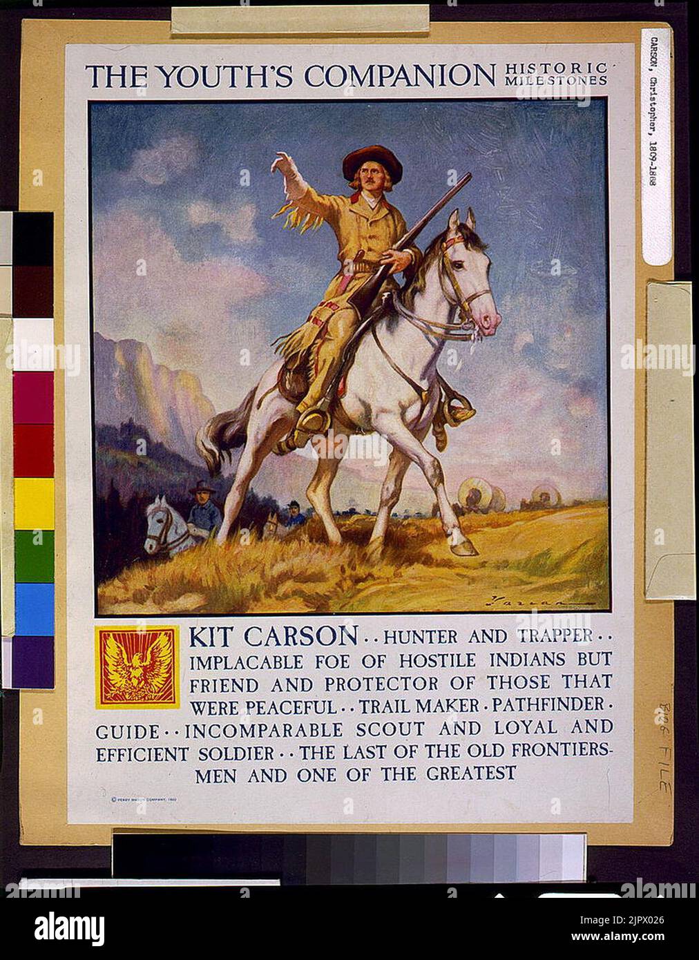 The Youth's Companion. Historic milestones. Kit Carson...hunter and ...