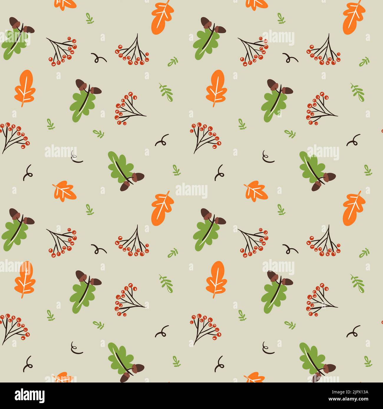 Vector autumn Seamless pattern. For wallpaper, gift paper, pattern ...