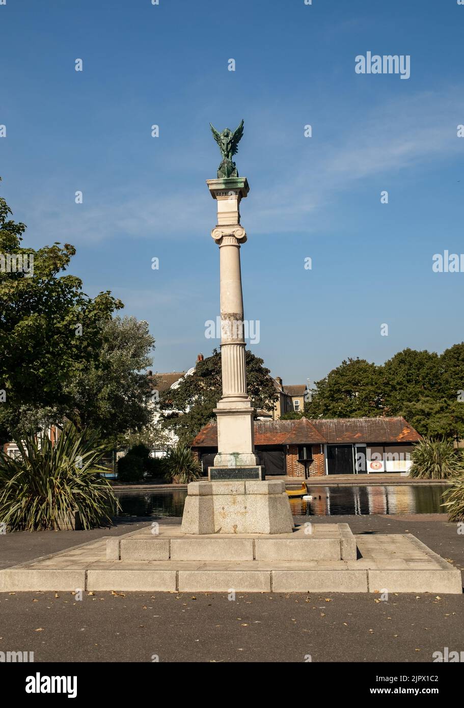 Lowestoft, Suffolk, UK – August 14 2022. Peter Pan statue in the ...