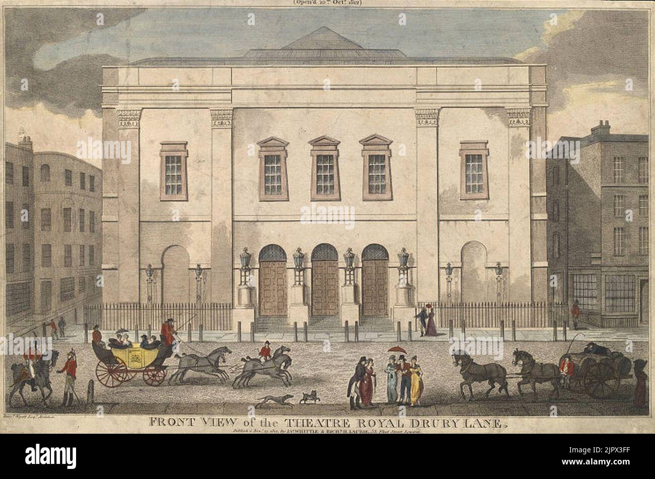 Theatre Royal Drury Lane 1812 Stock Photo - Alamy