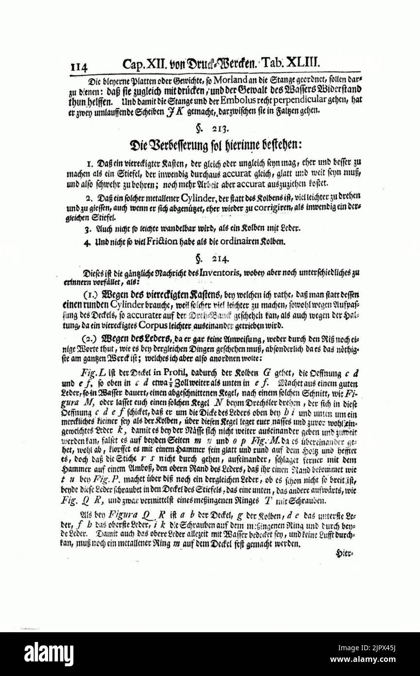 Theatri Machinarum Hydraulicarum I 156 Stock Photo - Alamy