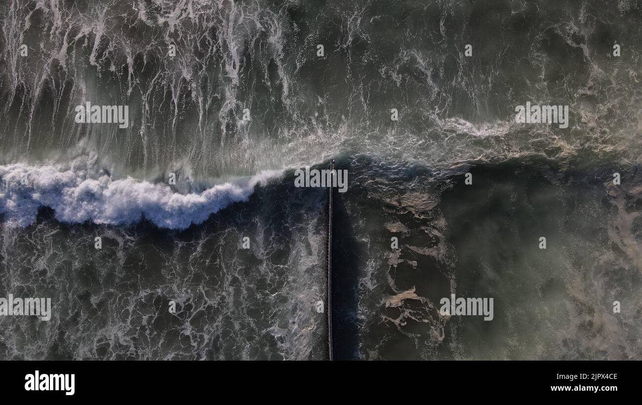 An aerial view of the border between Mexico and USA Stock Photo - Alamy