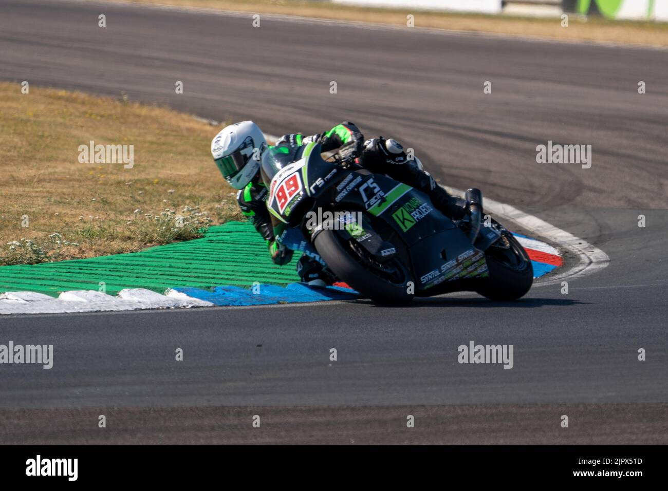 Danny Webb 99 Dynavolt Triumph British Super Bikes GP2 Thruxton 2022 ...