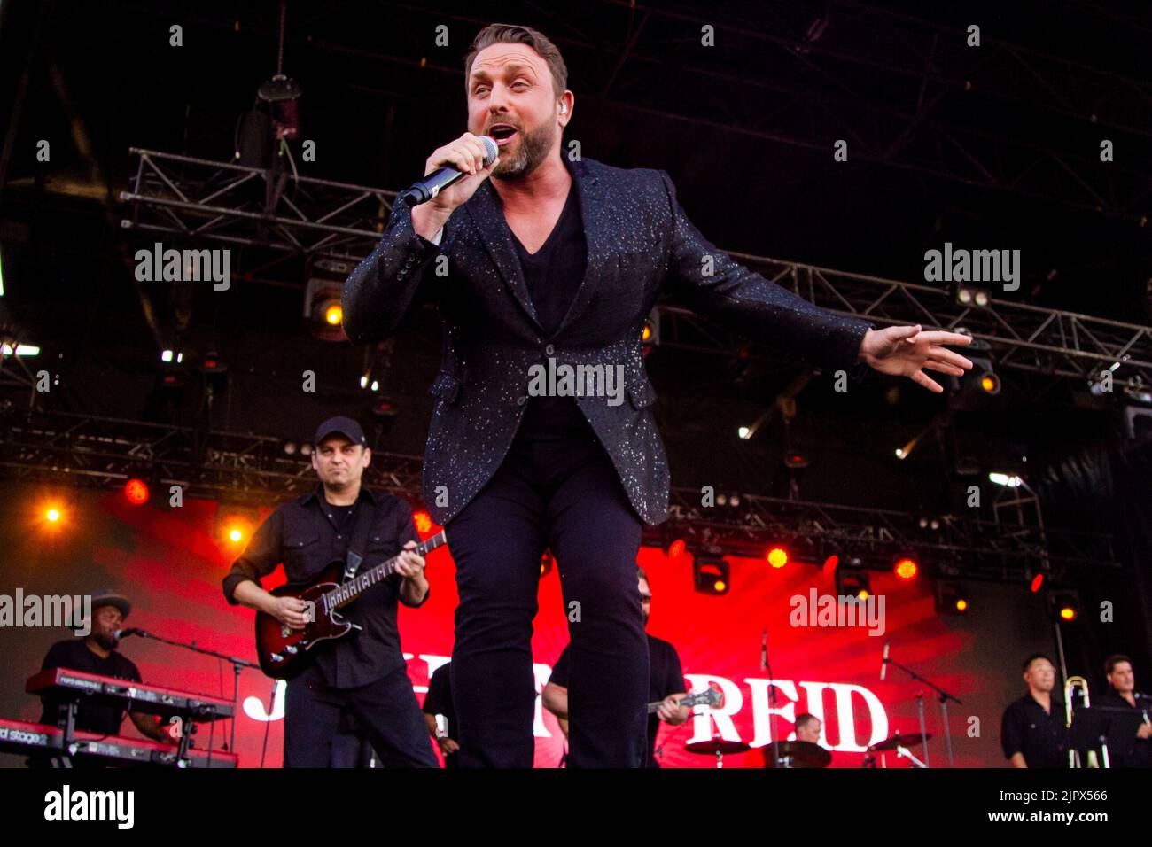 Johnny Reid performs at the Together Again Festival. (Photo by Ron ...