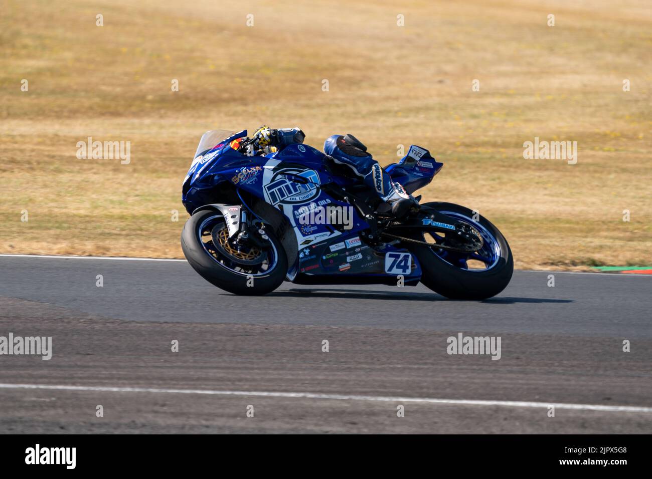 Jamie Van Sikkelerus 74 British Super Bikes GP2 Thruxton 2022 Stock ...