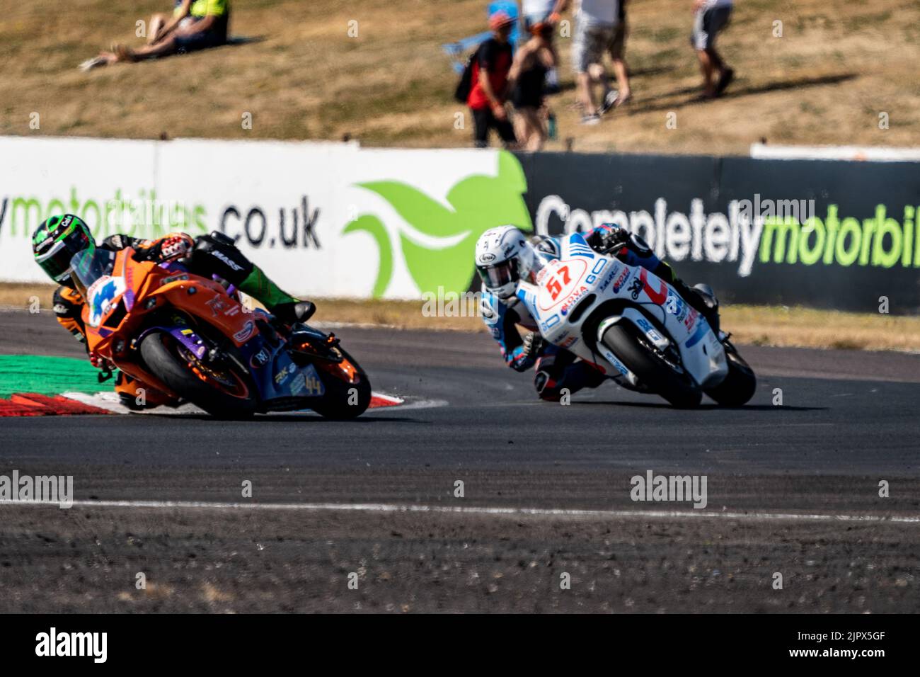 Dan Jones 44 And Korie Mcgreevy 57 British Super Bikes GP2 Thruxton ...