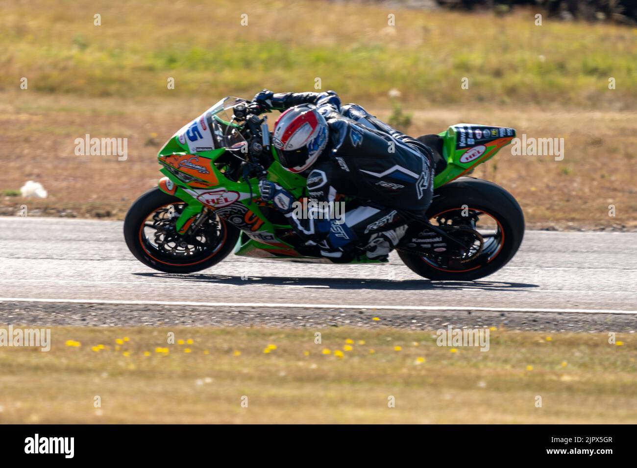 Scott Swann 45 British Super Bikes GP2 Thruxton 2022 Stock Photo - Alamy